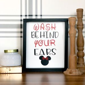 Hand Crafted | Other | Kids Bathroom Disney Signs | Poshmark